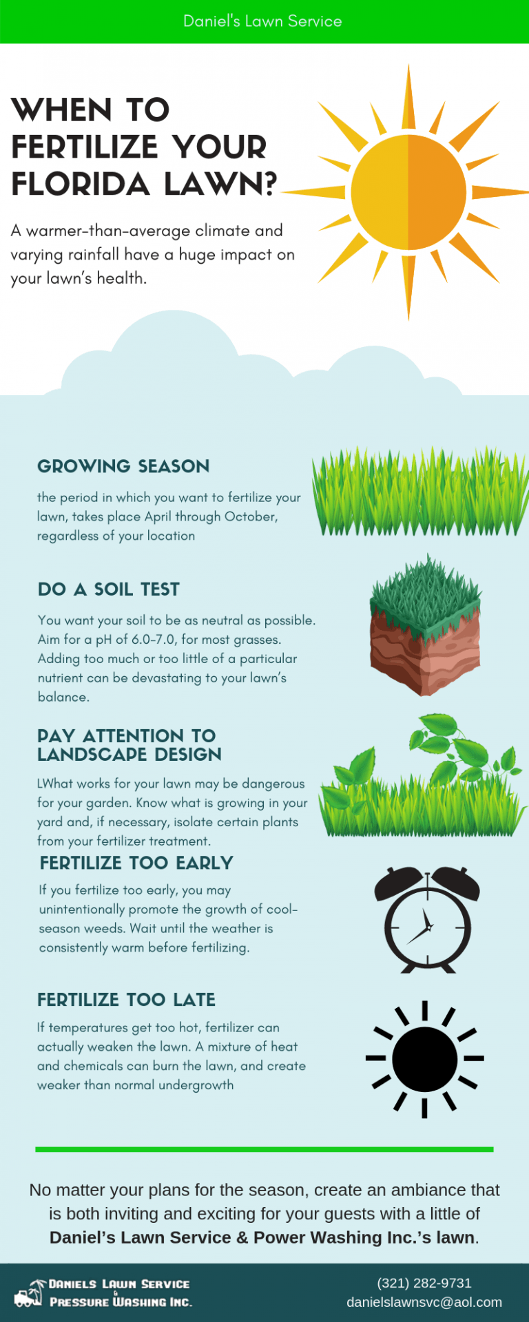 When to Fertilize Your Florida Lawn – Welcome to Daniel's Lawn Service of Orlando